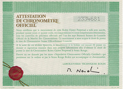 Vintage Rolex Chronometer Certification | Rolex Vintage Information